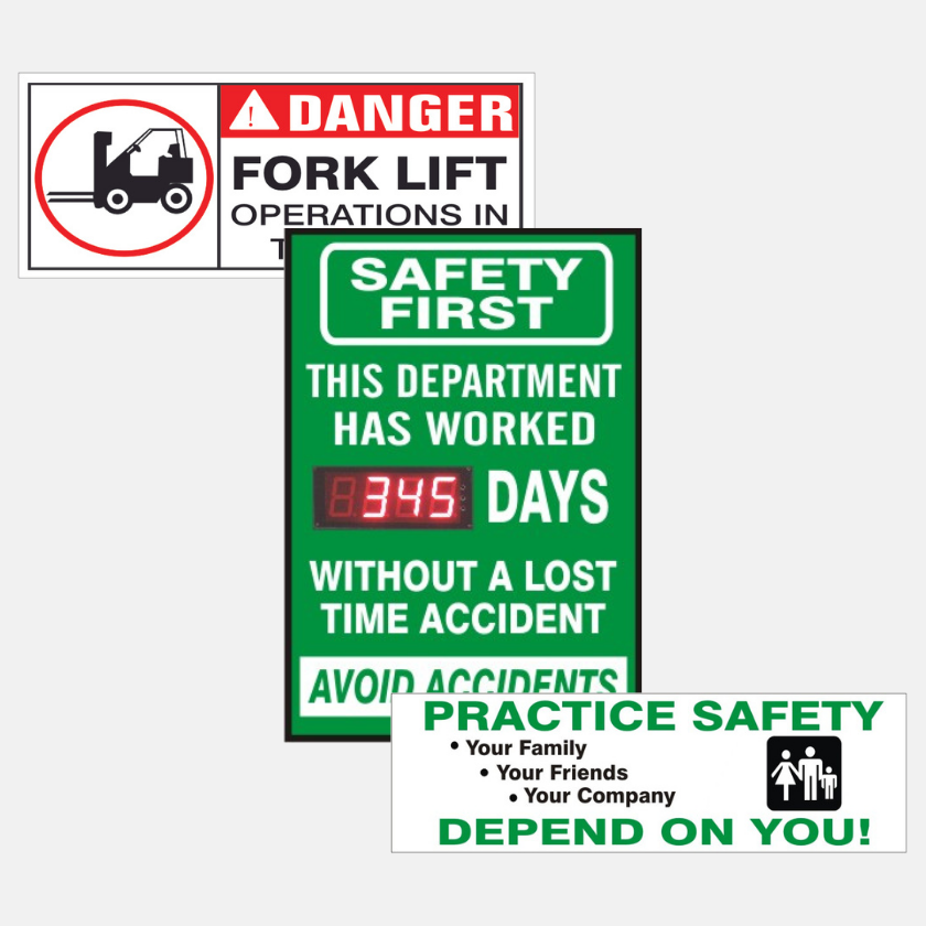Scoreboard & Banners — Safety & Packaging Sales