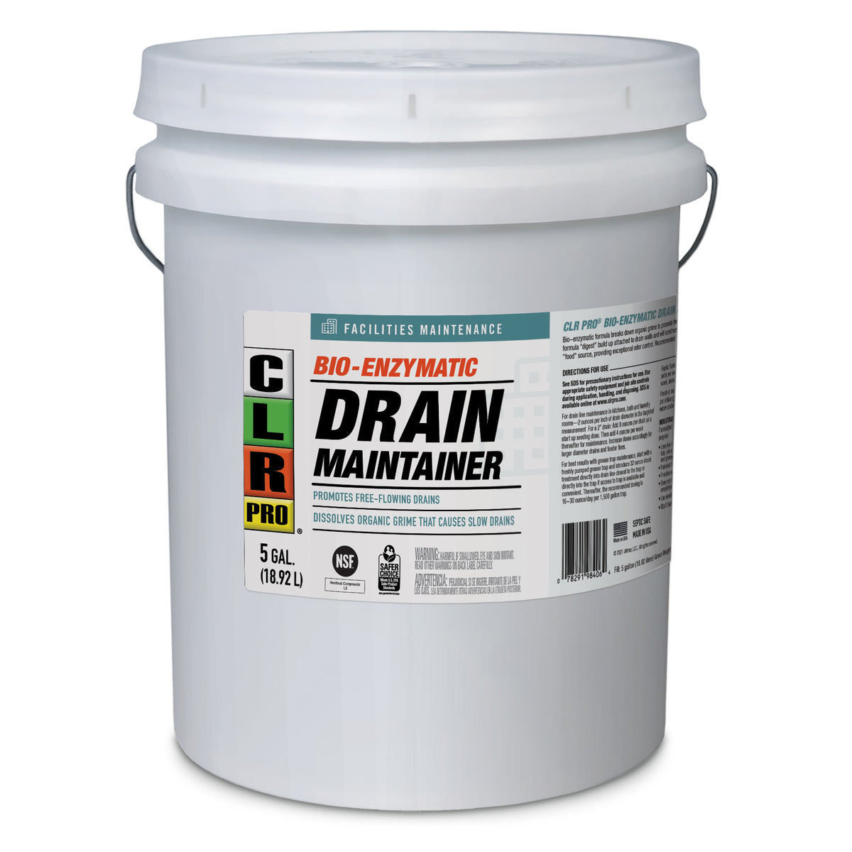 CLR PRO® Bio-Enzymatic Drain Maintainer (5 gallon container) — Safety ...