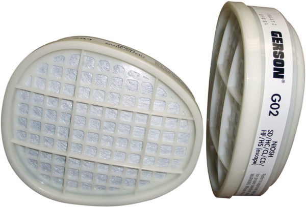 G02 Acid Gas Cartridge Filter — Safety & Packaging Sales