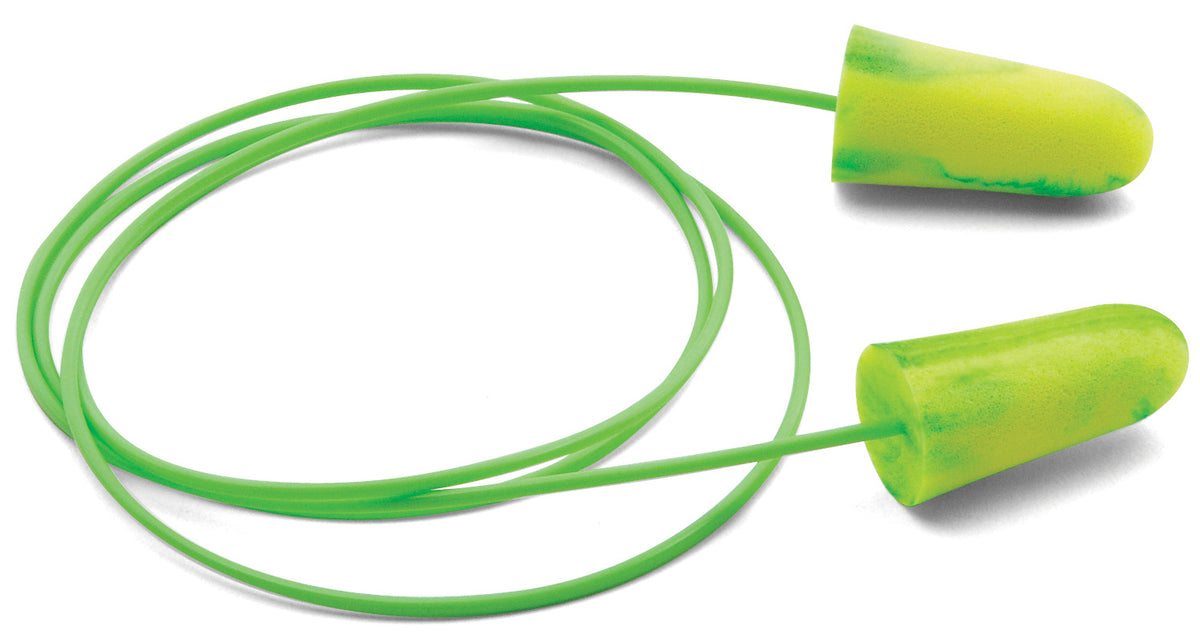 Goin’ Green® Corded Disposable Earplugs, NRR 33dB, 100 Pair/Box ...