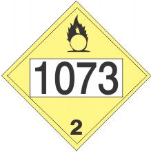 1073 Refrigerated Liquid Oxygen – Class 2 DOT Placard — Safety ...