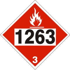 1263 Paint - Class 3 Placard — Safety & Packaging Sales