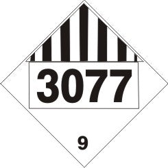 3077 Environmental Hazardous Substances Solid - Class 9 Placard ...