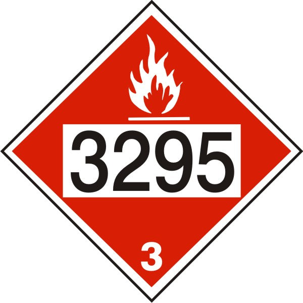 3295 Hydrocarbons, Liquid - Class 3 Placard — Safety & Packaging Sales