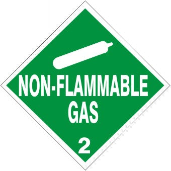 Oxygen - Class 2 DOT Placard — Safety & Packaging Sales