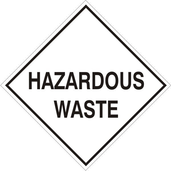 Hazardous Waste - Class 9 Placard — Safety & Packaging Sales