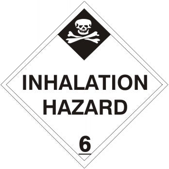 Inhalation Hazard - Class 6 Placard — Safety & Packaging Sales