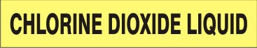 Chlorine Dioxide Liquid Pipe Marker — Safety & Packaging Sales