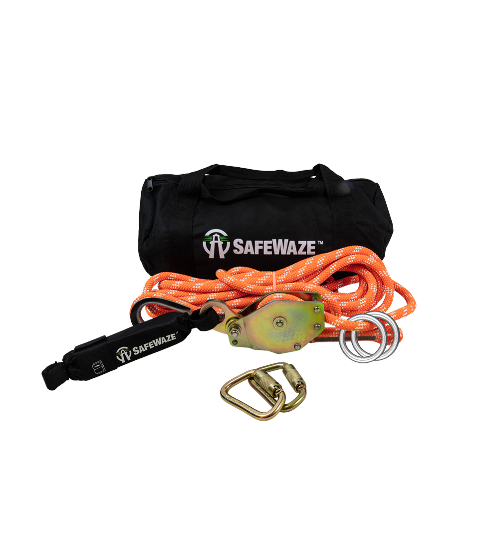 Rope Horizontal Lifeline Kit - 2-Person- JT Murphy — Safety & Packaging ...