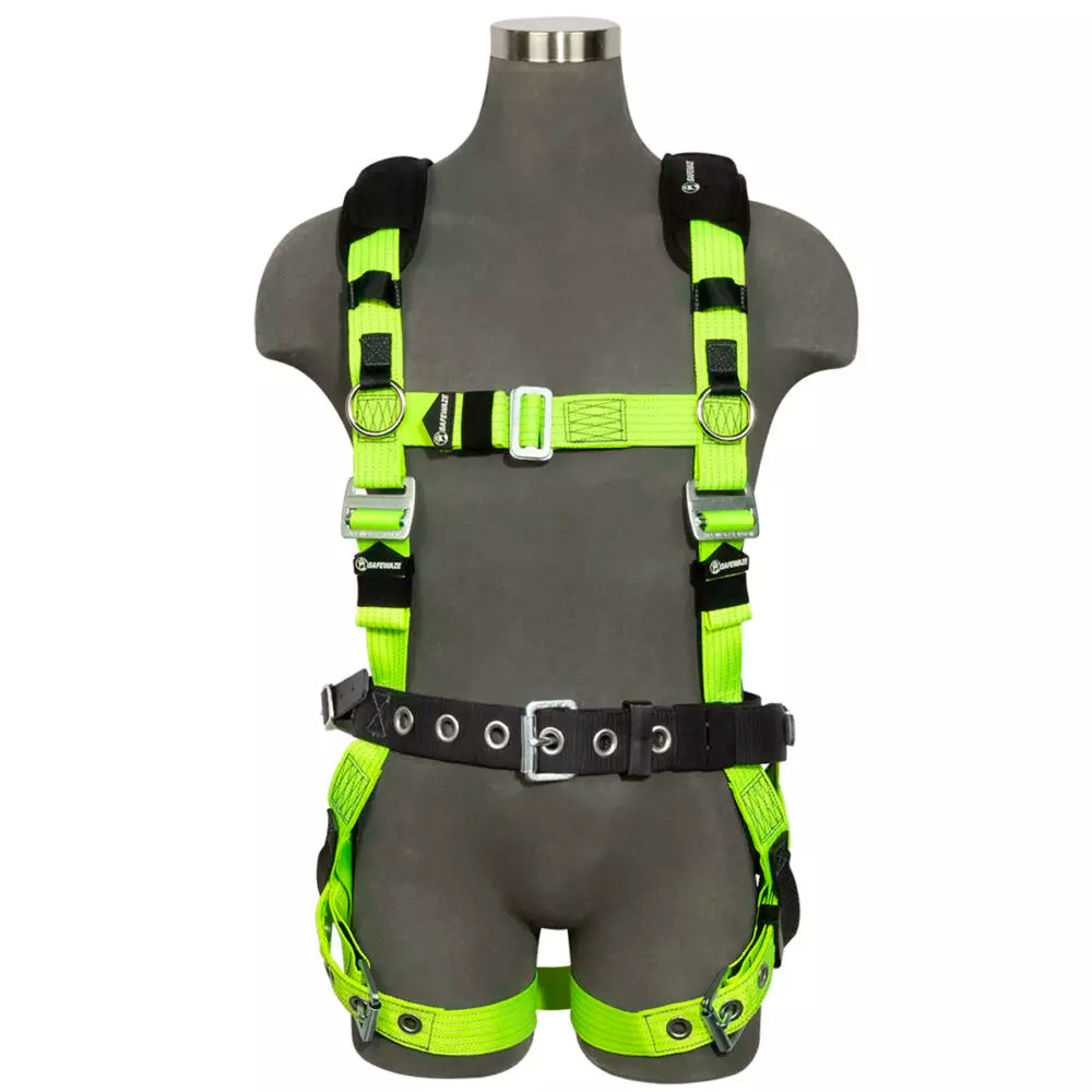 Reflective Full Body Harness: Dorsal D-ring, Fixed Mating Buckle Chest ...