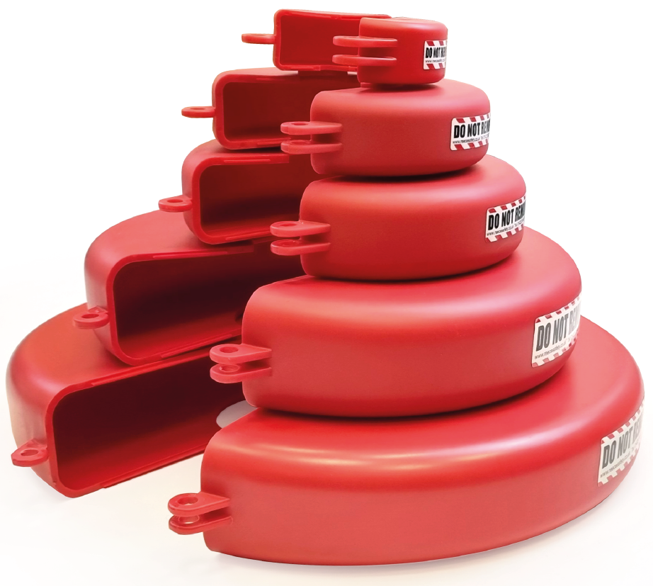 Valve Cover, Red, Fits Handwheel — Safety & Packaging Sales