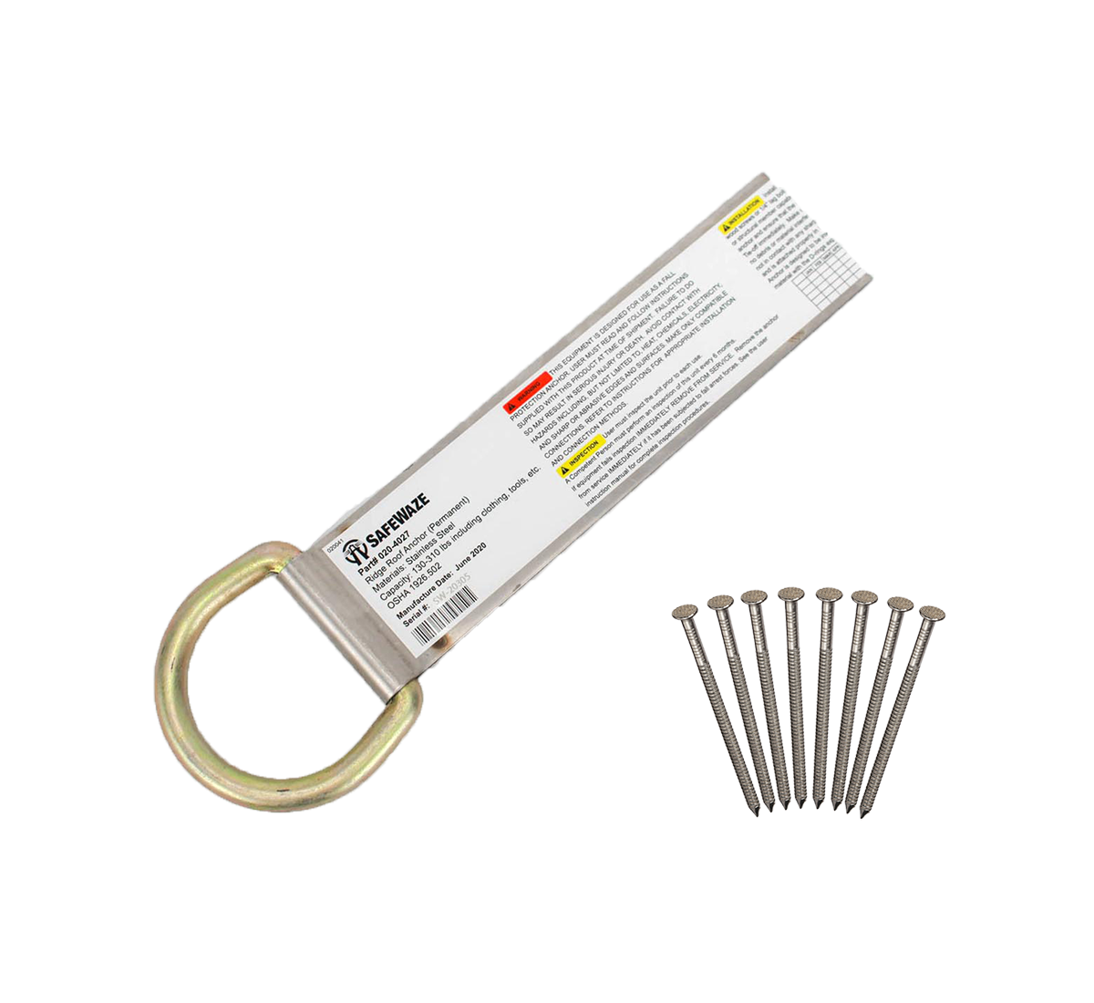Ridge Roof Anchor — Safety & Packaging Sales